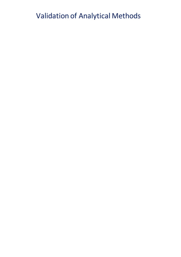 Analytical validation | DOCX