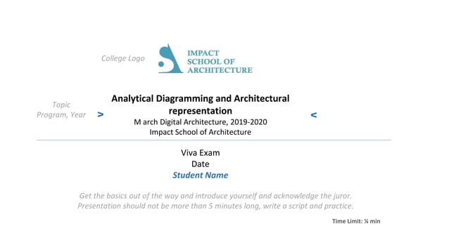 Final Viva template - (Analytical Diagramming) | PPTX