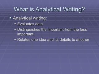 Analytical Writing.ppt
