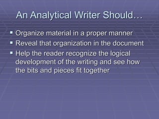 Analytical Writing.ppt