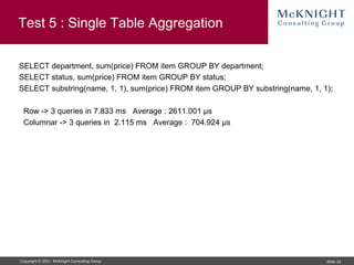 Analytic Platforms Should Be Columnar Orientation | PPT