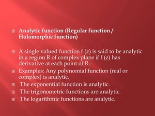 Analytic function | PPTX