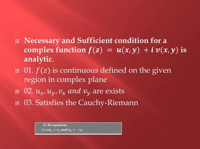 Analytic function | PPTX | Physics | Science