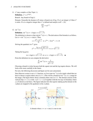Analytic function 1 | PDF