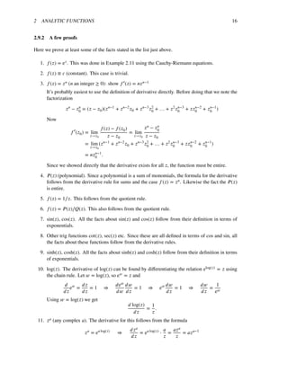Analytic function 1 | PDF