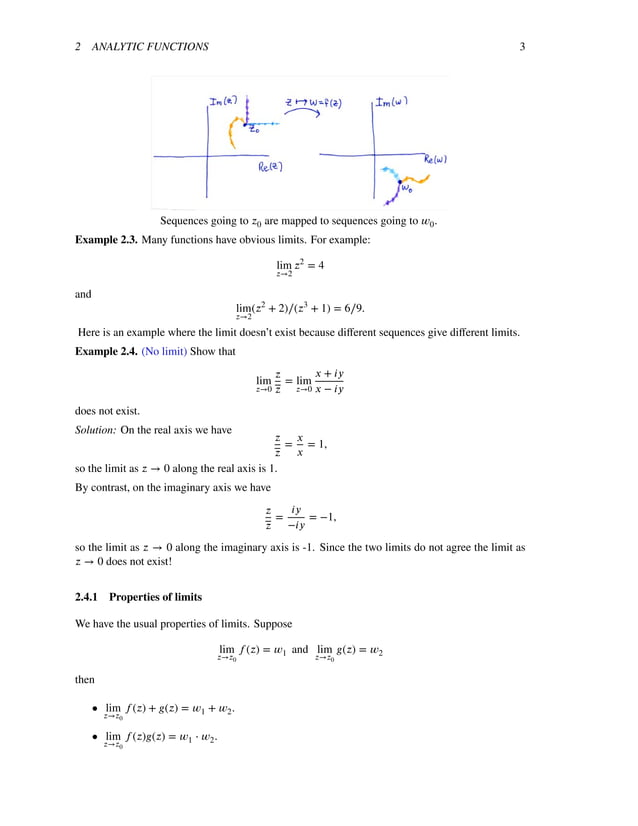 Analytic function 1 | PDF