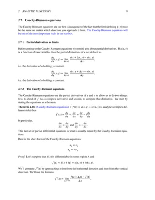 Analytic function 1 | PDF