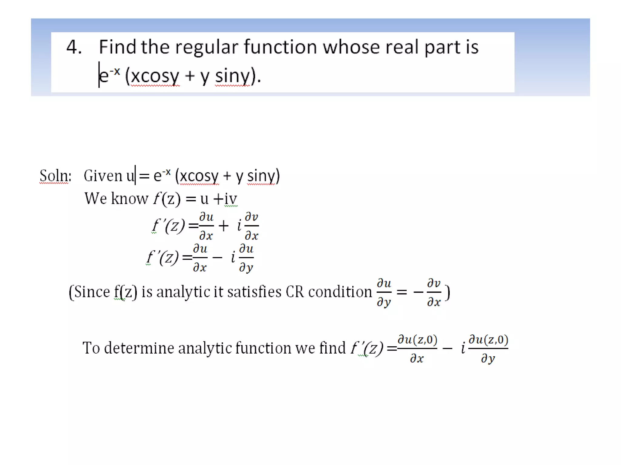 Analytic functions | PPTX