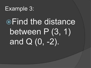 Analytic geom and distance formula | PPT