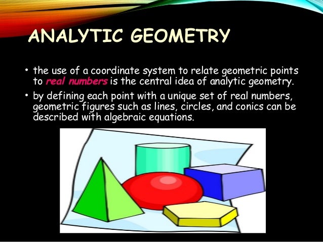 Analytic geometry basic concepts