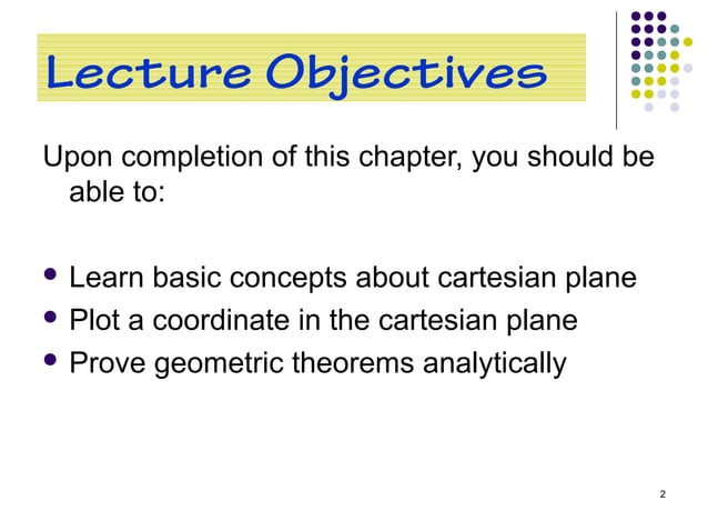 Analytic Geometry Lecture1 Ppt Geography Science
