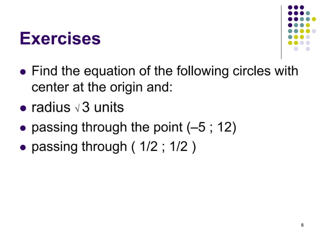 Analytic geometry lecture2 | PPT