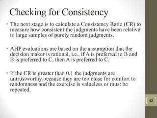 Analytic hierarchy process | PPTX
