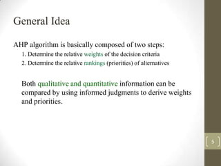 Analytic hierarchy process | PPTX