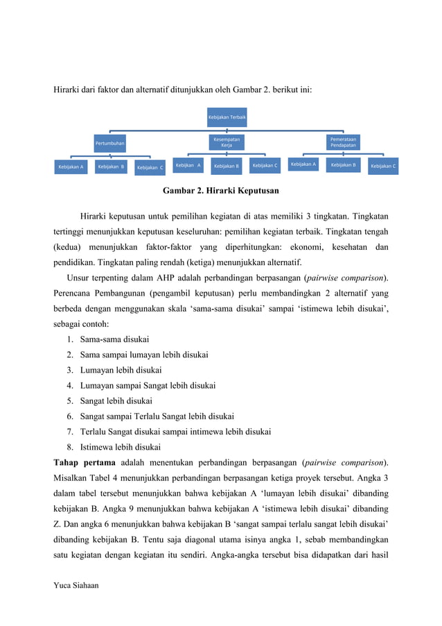 Analytic hierarchy process | PDF