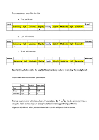 Analytic hierarchy process | PDF