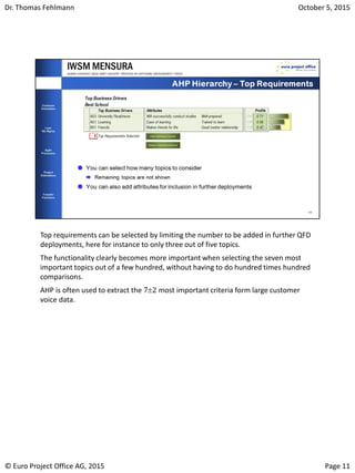Analytic hierarchy process for pif thomas fehlmann | PDF | Technology ...