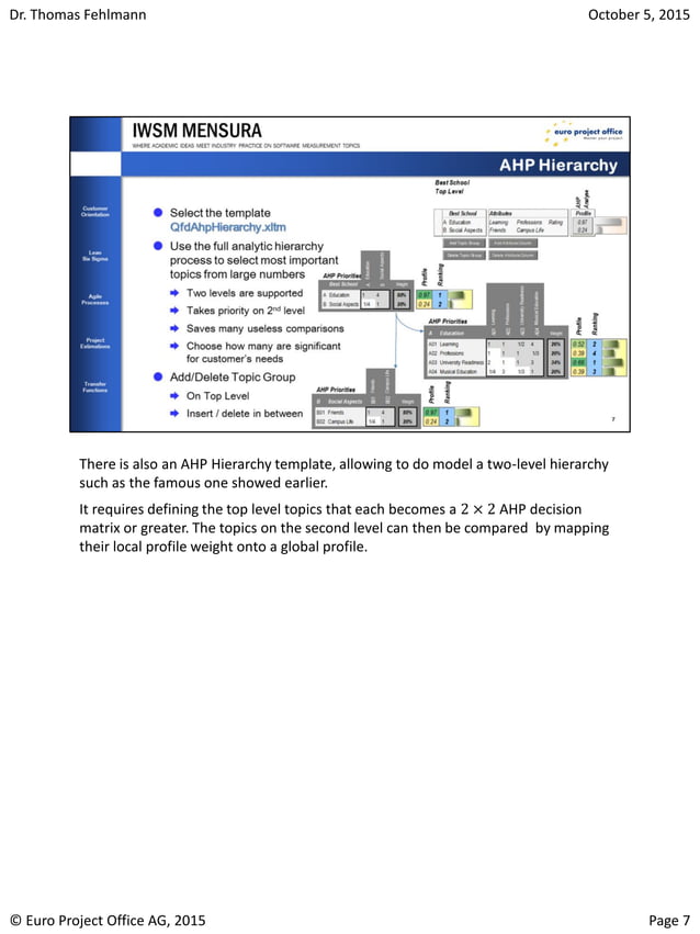 Analytic hierarchy process for pif thomas fehlmann | PDF | Technology ...