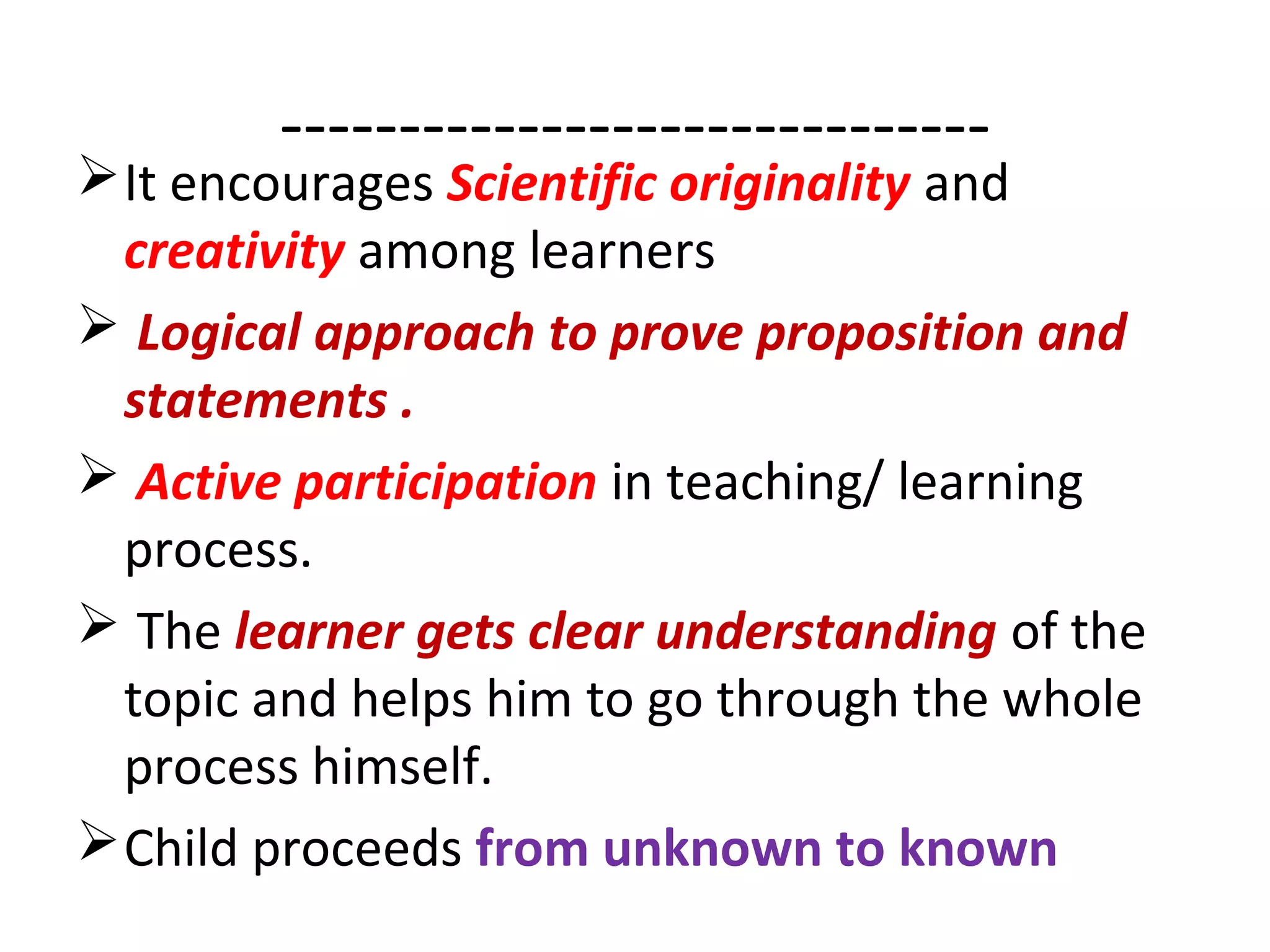 Analytico - synthetic method of teaching mathematics | PPT