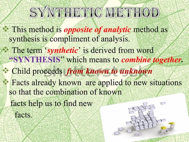 Analytico - synthetic method of teaching mathematics | PPT | Educational Assessment | Education