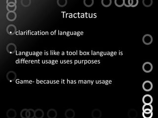 Analytic philosophy finl ppt | PPTX