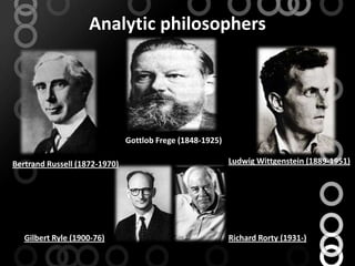 Analytic philosophy finl ppt | PPTX