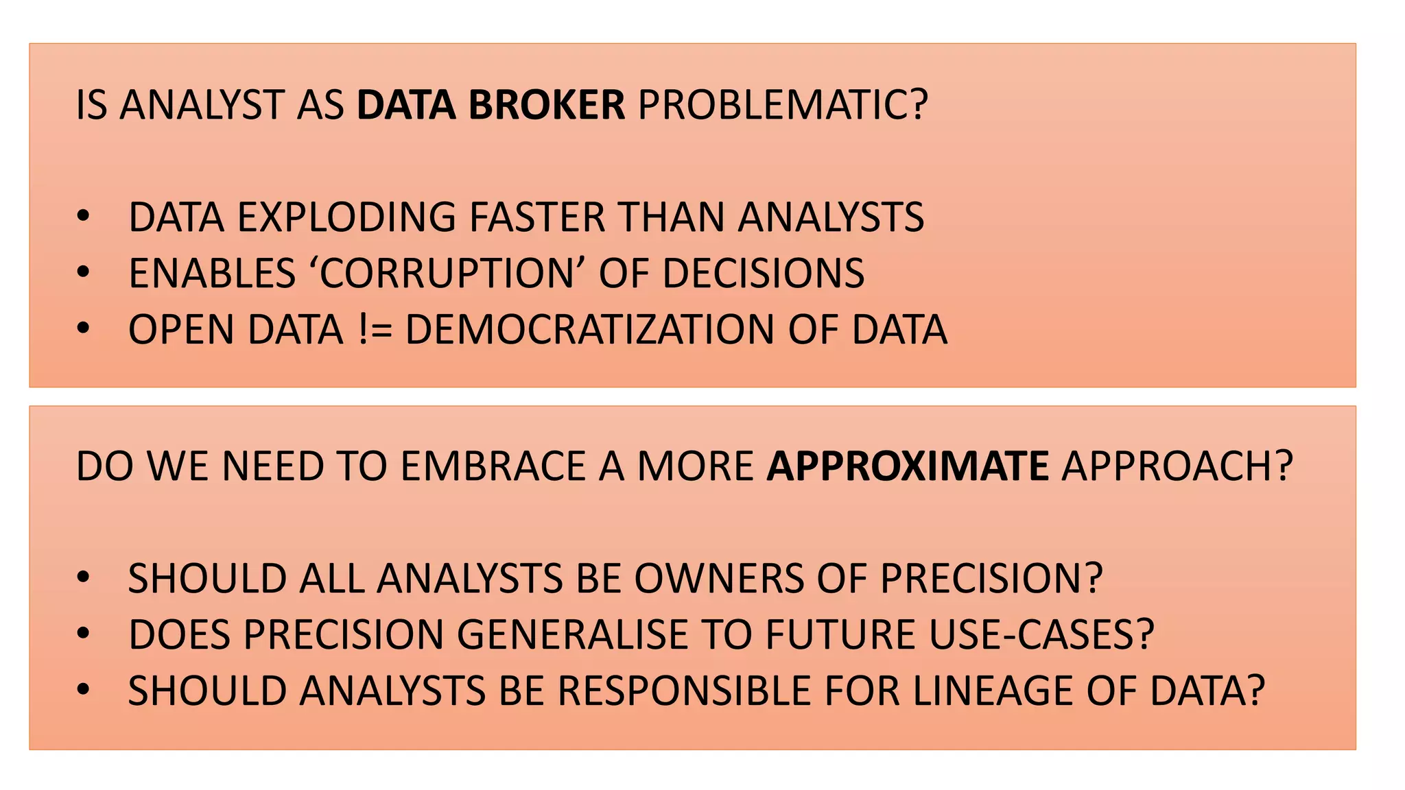 Analytics from collaboration to cognitive data platforms | PPTX