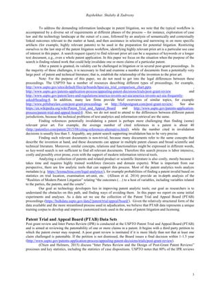 Work towards a quantitative model of risk in patent litigation | PDF | Search | Internet