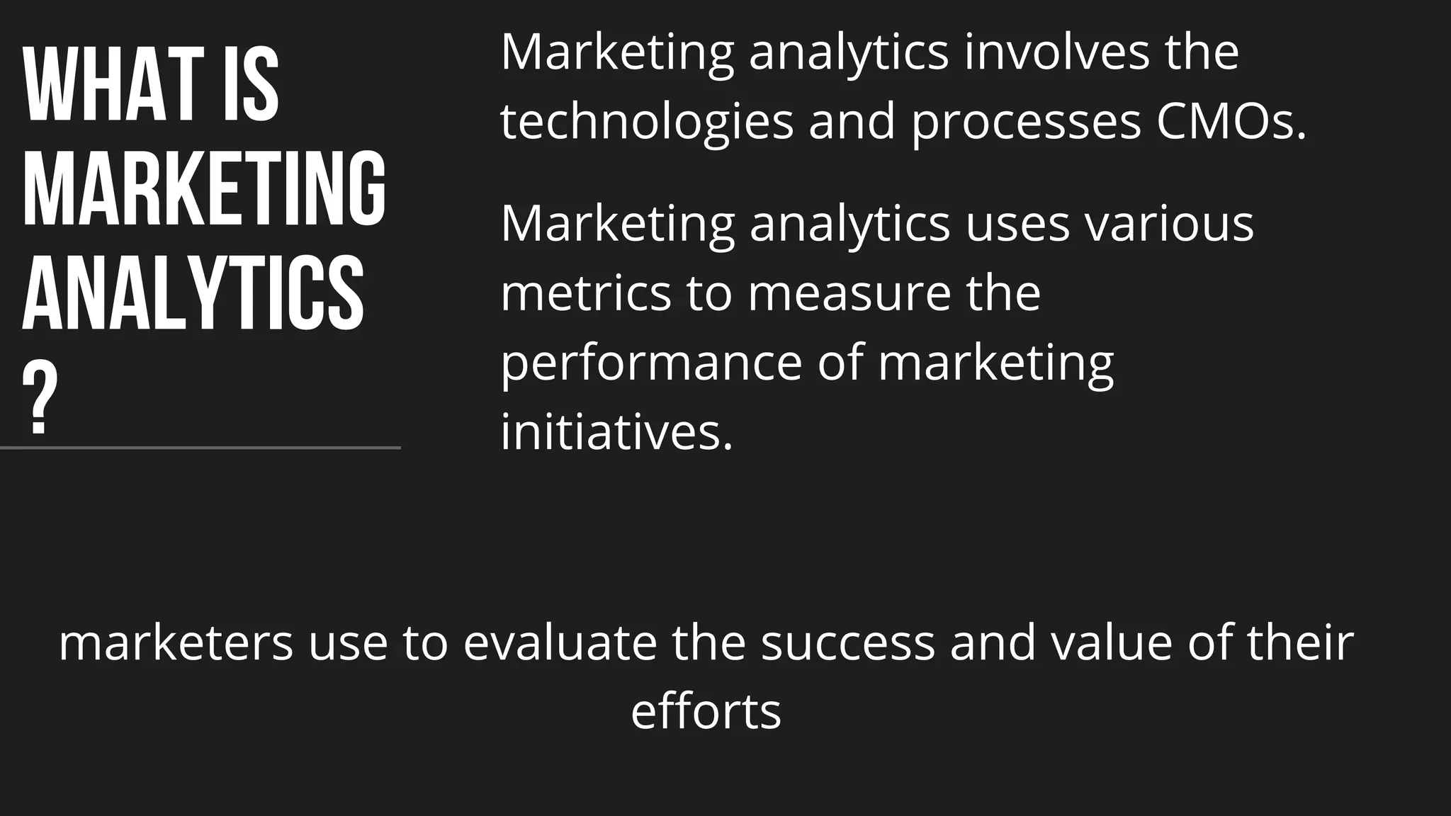 Marketing Analytics ppt | PDF