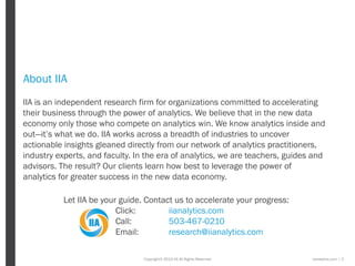 Analytics3.0 e book | PDF