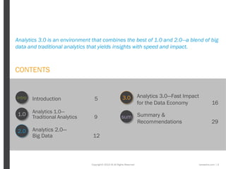 Analytics3.0 e book | PDF