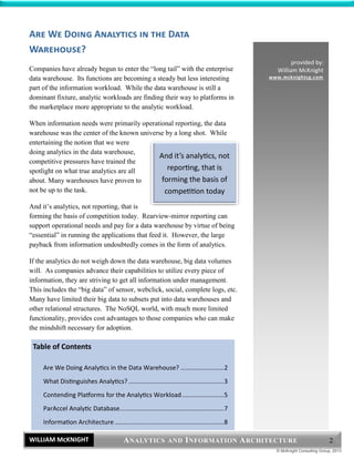 Analytics and Information Architecture | PDF