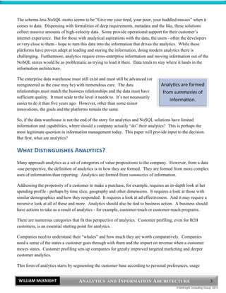 Analytics and Information Architecture | PDF