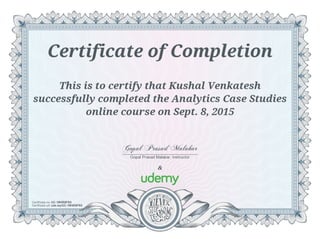 Analytics case studies | PPT