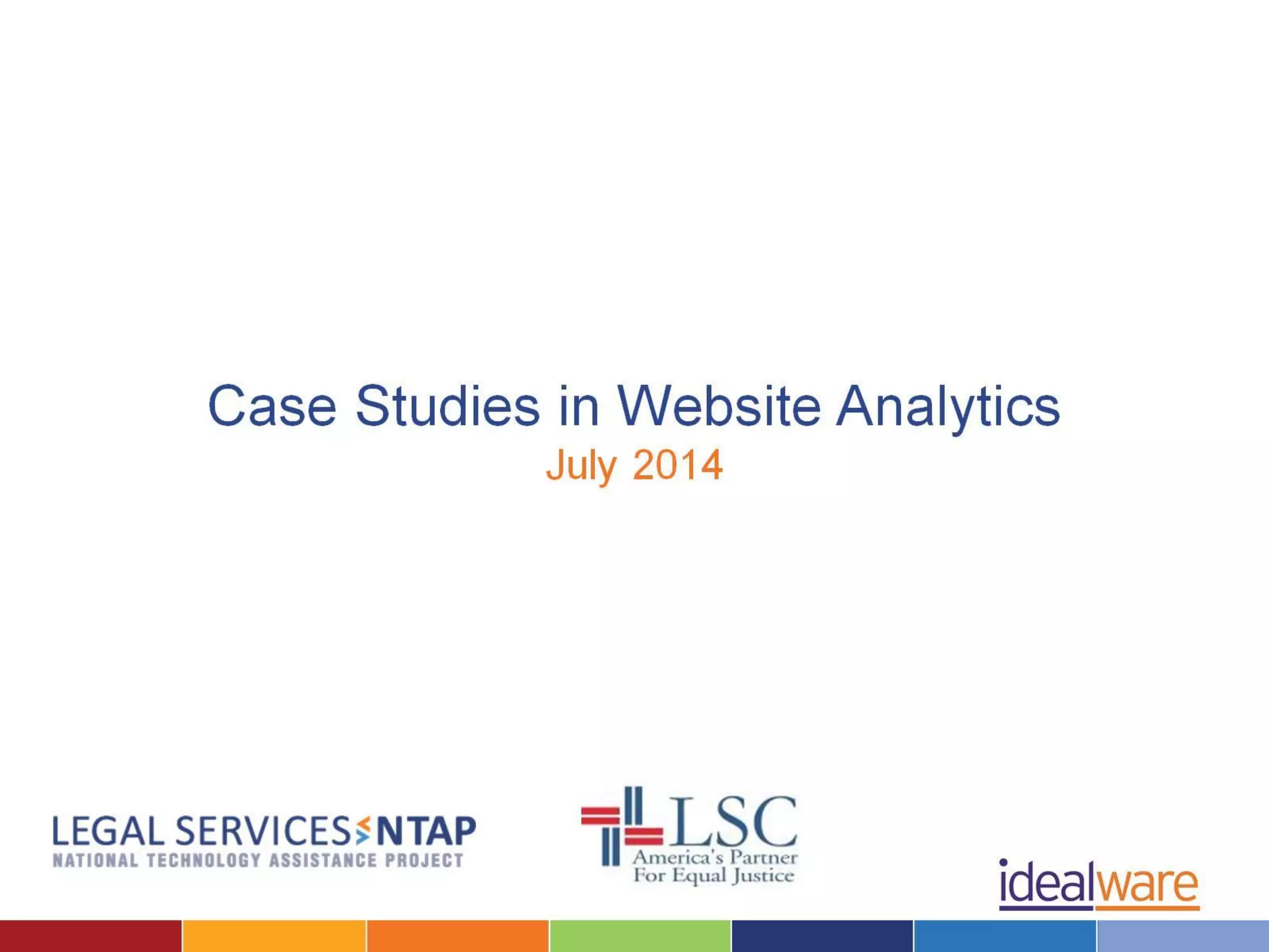 Analytics Case Studies LSNTAP and Idealware | PDF