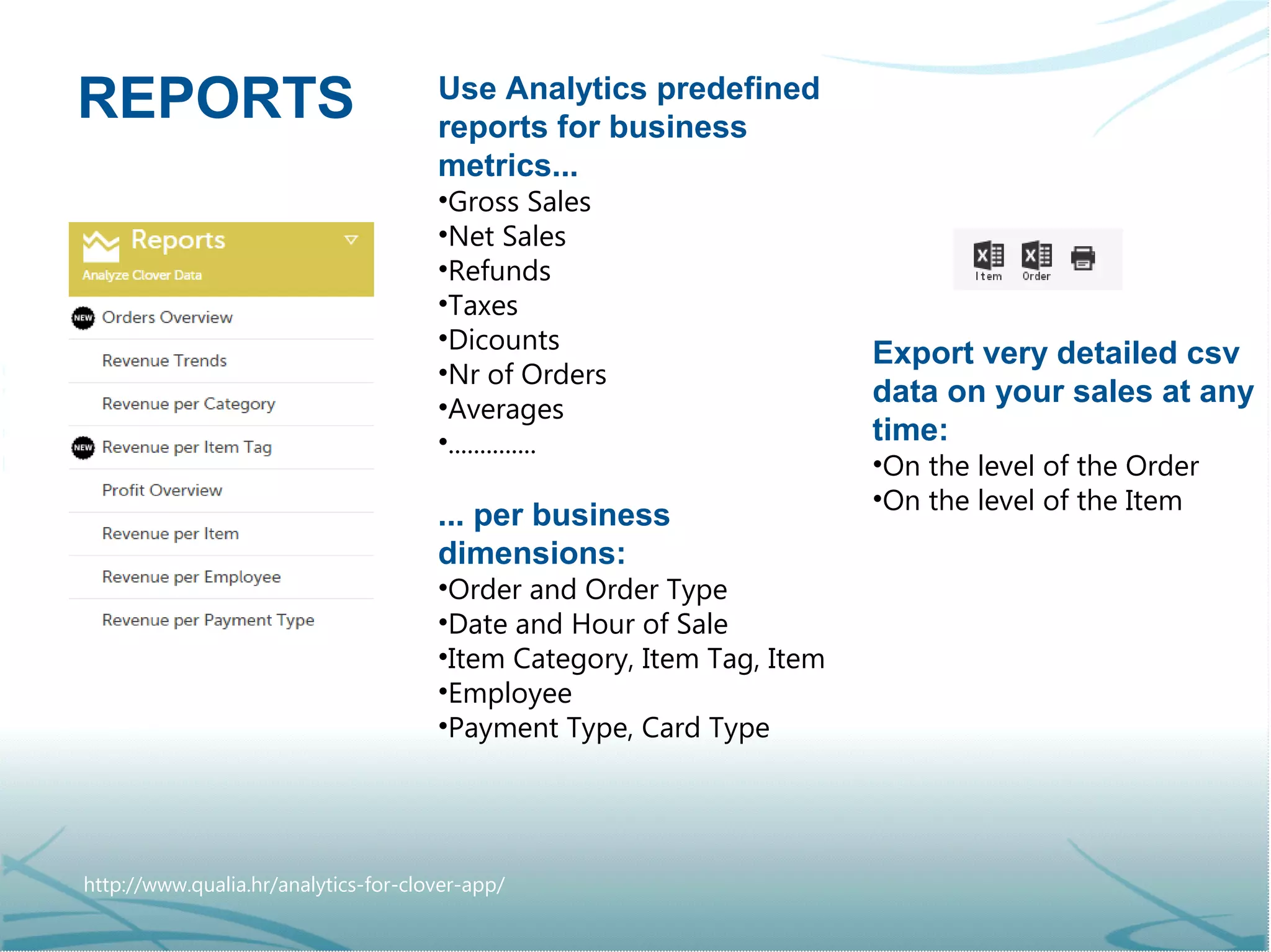 Analytics for Clover POS Overview | PPT | Computer Software and ...
