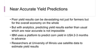 Analytics in agricultural domain | PPT