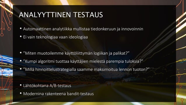 Analytiikka bisneksessä | PPT