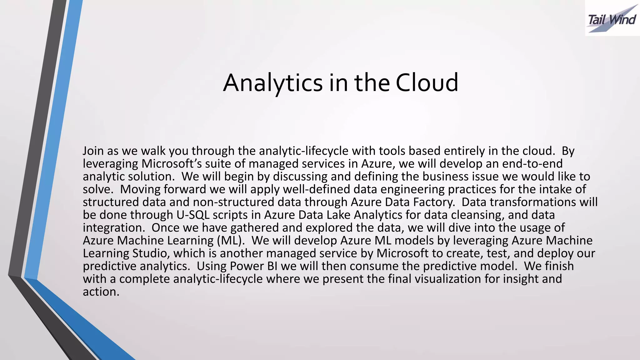 Analytics in the Cloud | PPTX