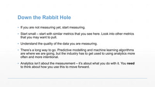 CCAE Canada - Analytics in Wonderland: Down the Rabbit Hole | PPT