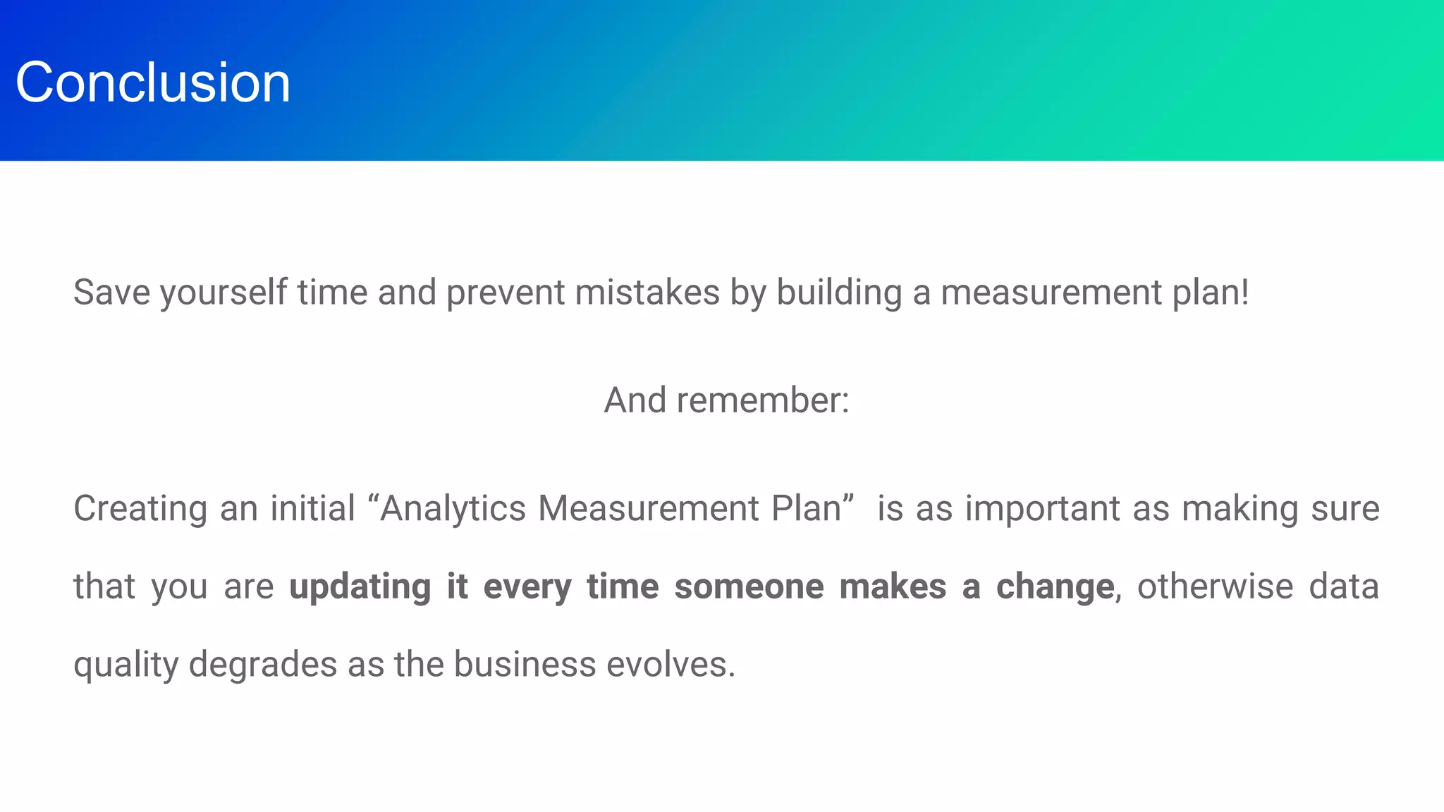 Analytics measurement plan [step by-step + free template] | PPTX