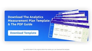 Analytics measurement plan [step by-step + free template] | PPTX