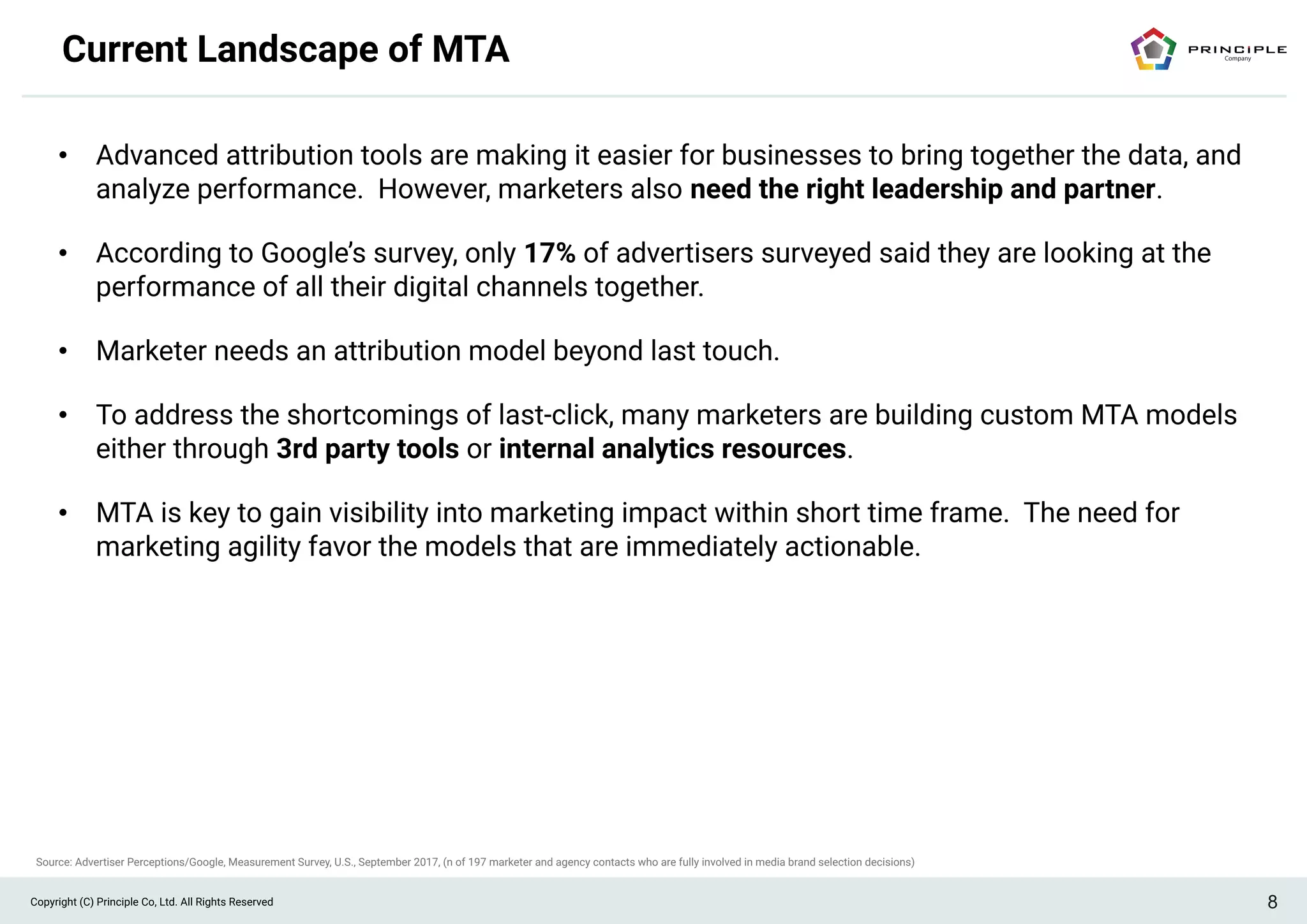 Unifying Marketing Data & Multi-Touch Attribution Analysis | PPT