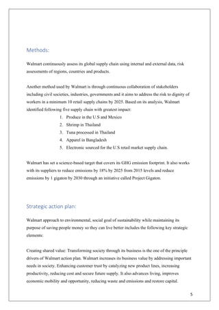 Strategic change Analytics Report- Walmart | PDF | Logistics | Business