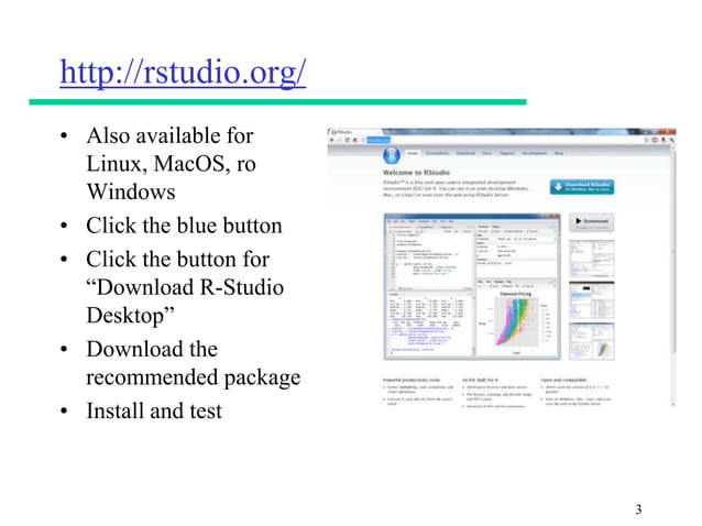Installing R and R-Studio | PPTX | Operating Systems | Computer Software and Applications