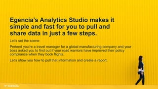 Data visualization for business travel management | PPT