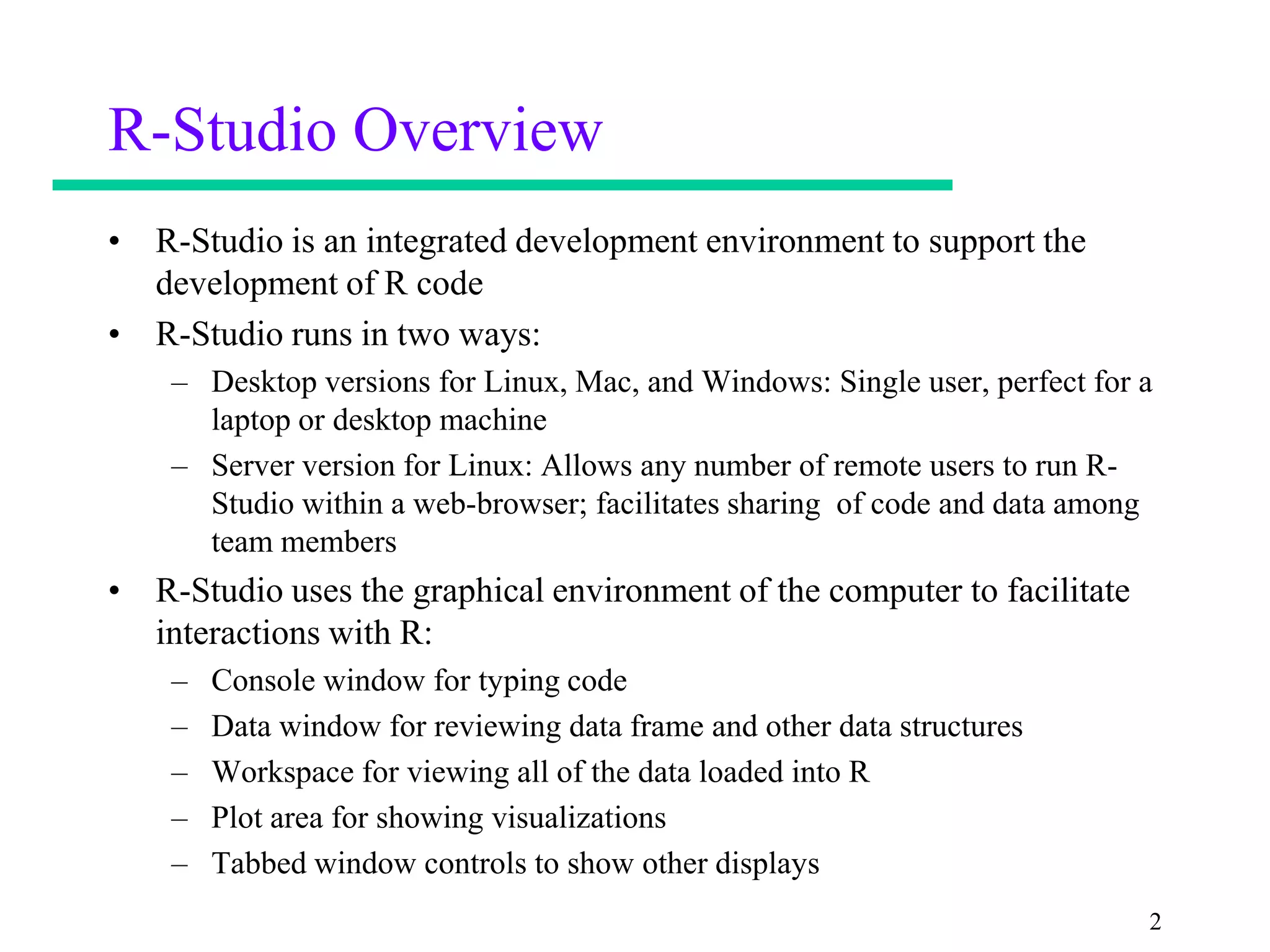 R-Studio Vs. Rcmdr | PPTX