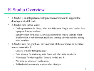 R-Studio Vs. Rcmdr | PPTX