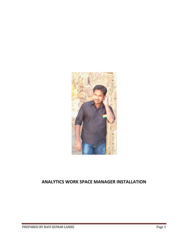 Analytics work space manager installation | PDF