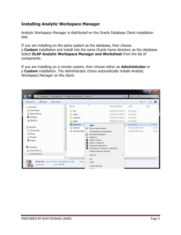 Analytics work space manager installation | PDF